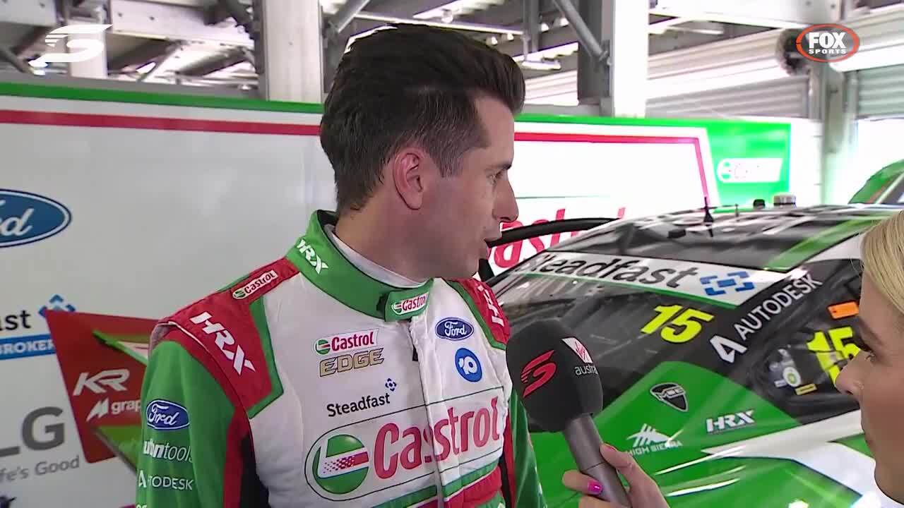 Kelly explains tagging wall in new Mustang | Supercars
