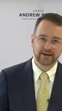 Senator of Australia Andrew Bragg swearing | The Australian