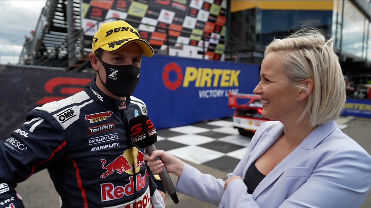 'Watching these clowns drag race!': Whincup on epic finish | Supercars