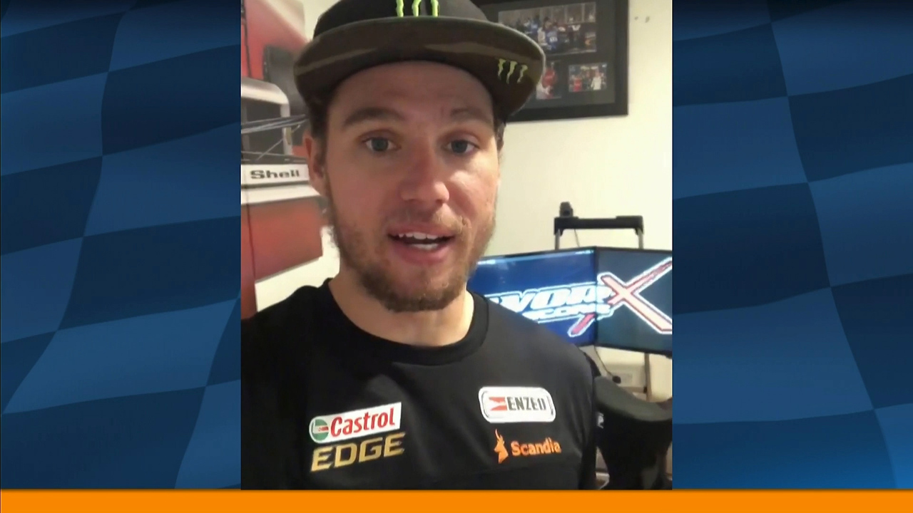 Waters shows off his Eseries sim | Supercars