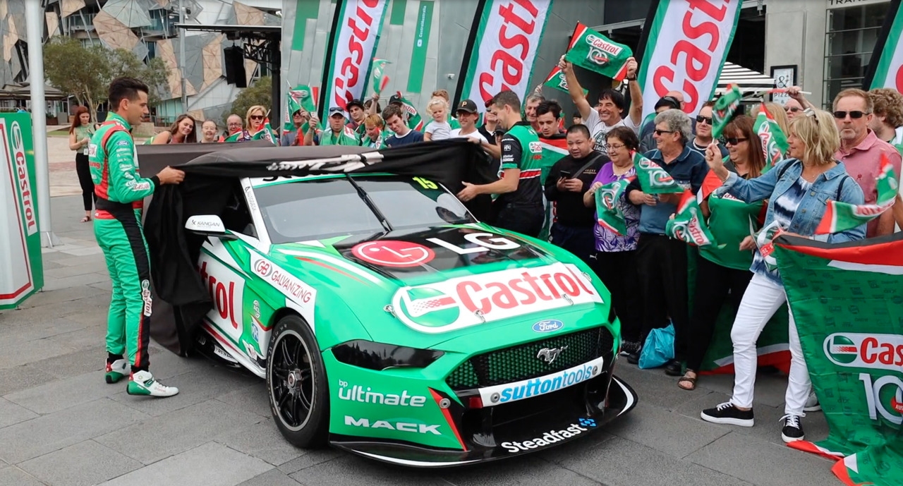 Castrol Mustang unveiled in Federation Square | Supercars