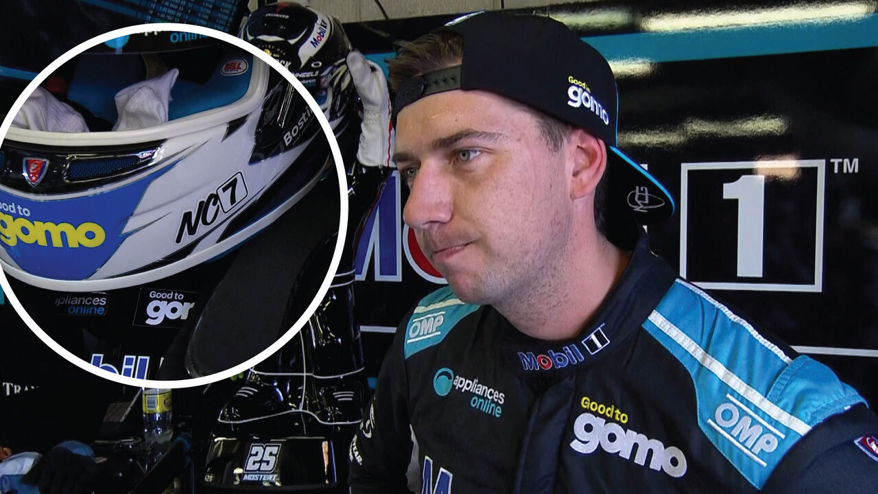 Mostert's helmet tribute to Crompo | Supercars