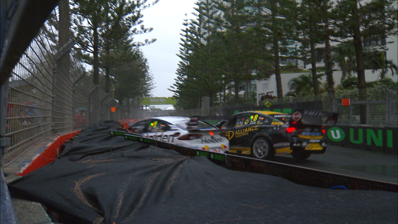 Dumbrell triggers melee as rain hits Gold Coast | Supercars