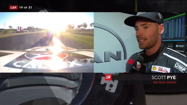 Mechanical woes end Scott Pye's day. | Supercars