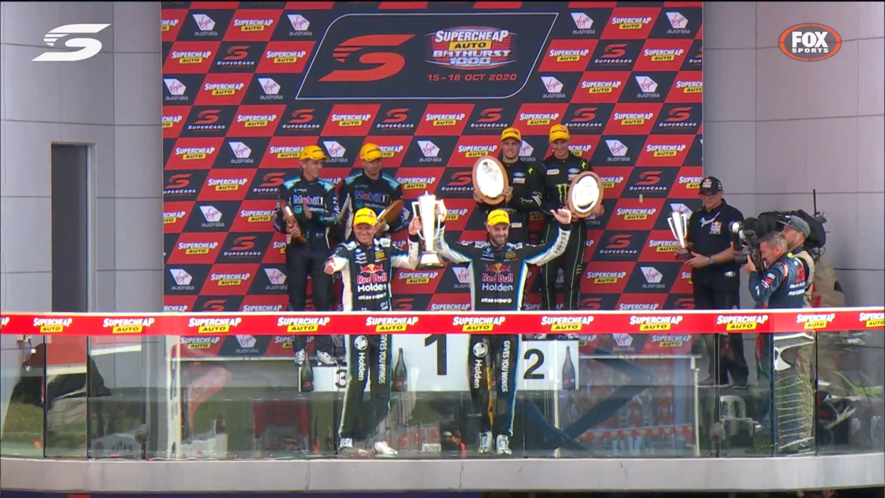 2020 Bathurst 1000 podium | Supercars