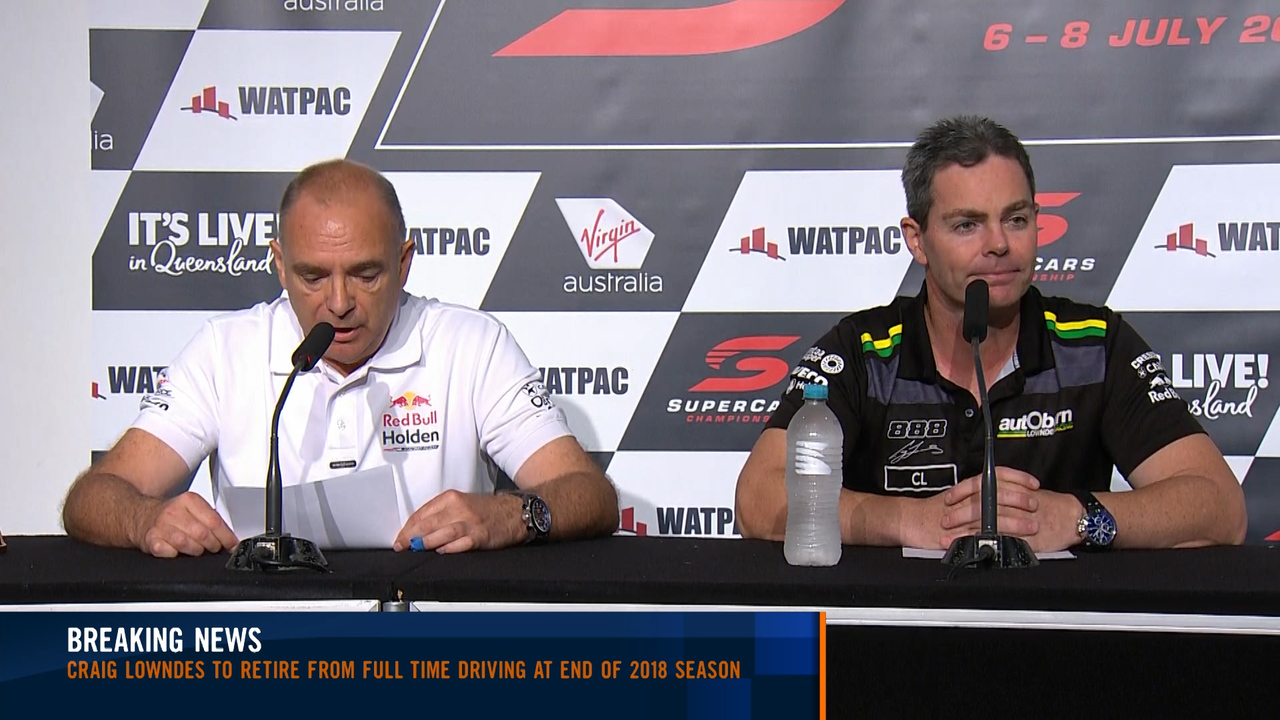 Watch: Craig Lowndes announces his retirement | Supercars