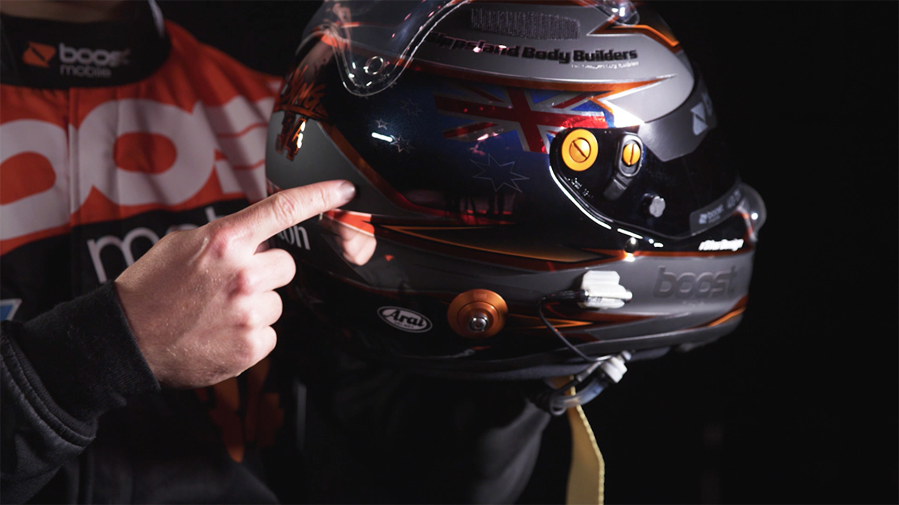 Boost boys show off new helmet designs | Supercars
