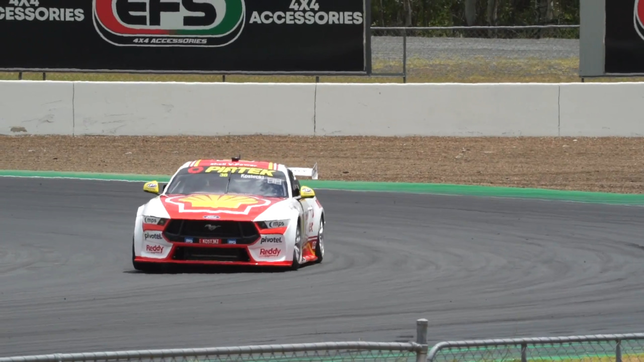 Kostecki discusses first DJR Ford laps at shakedown | Supercars