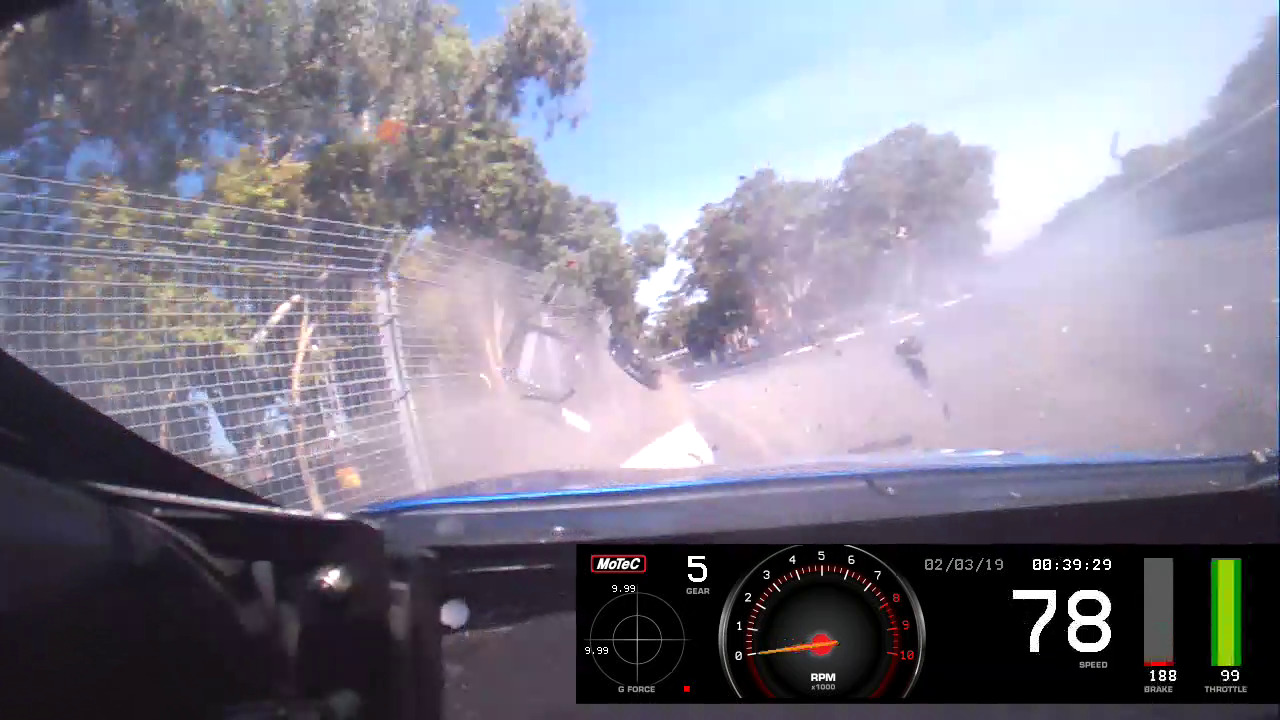 Onboard: Rookie's spectacular Adelaide crash | Supercars