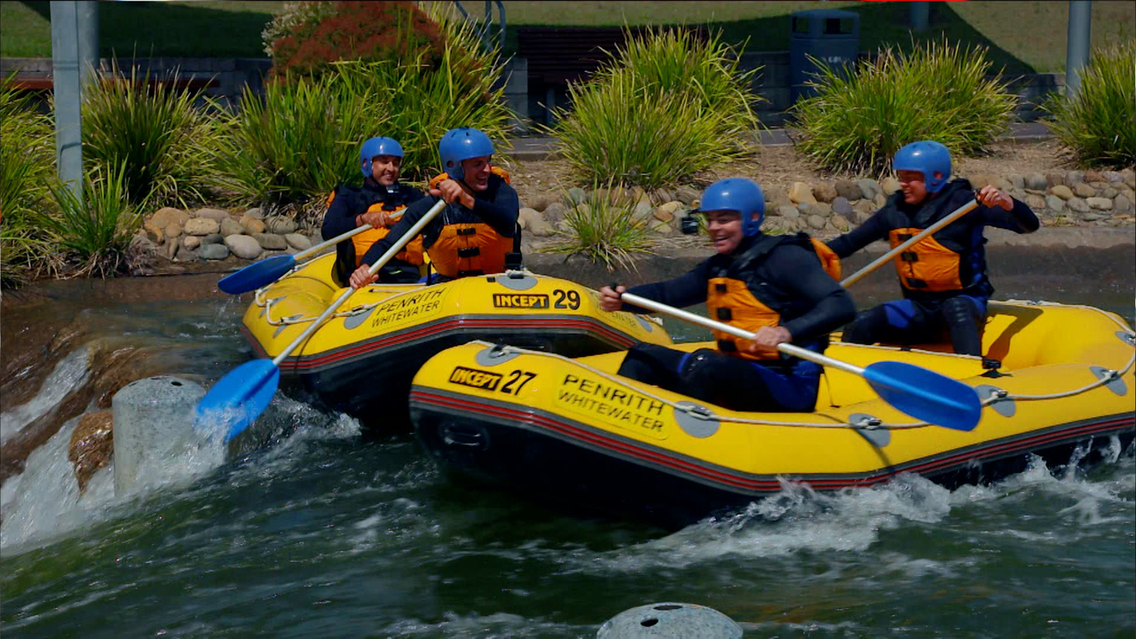 Lowndes' white-knuckle rafting challenge | Supercars