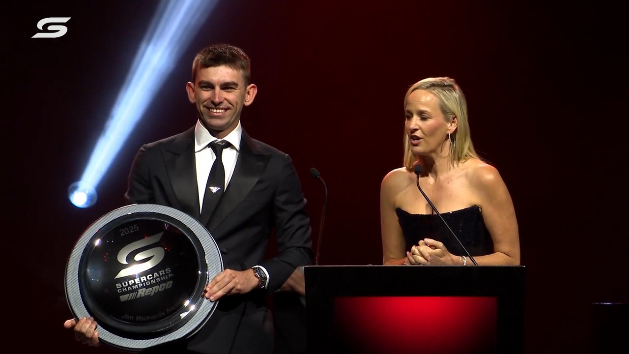Gracious Feeney accepts 2025 Jim Richards Award | Supercars