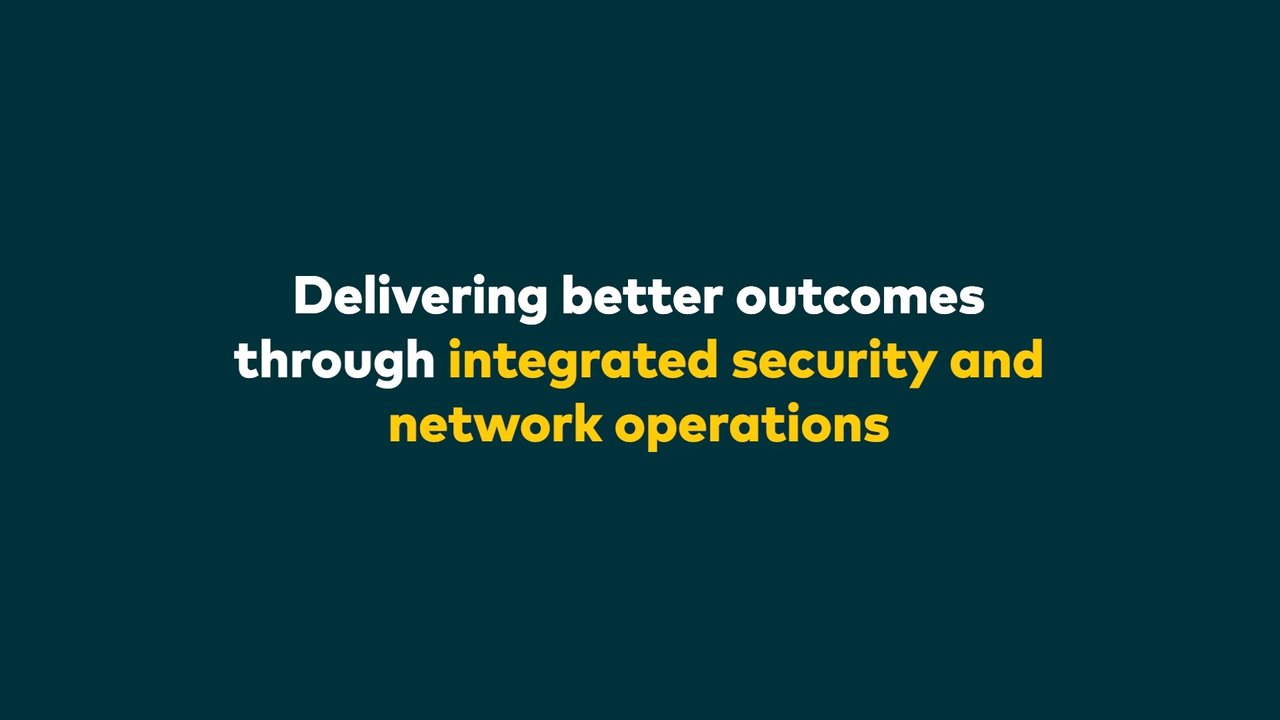 Delivering better outcomes through integrated security and network ...