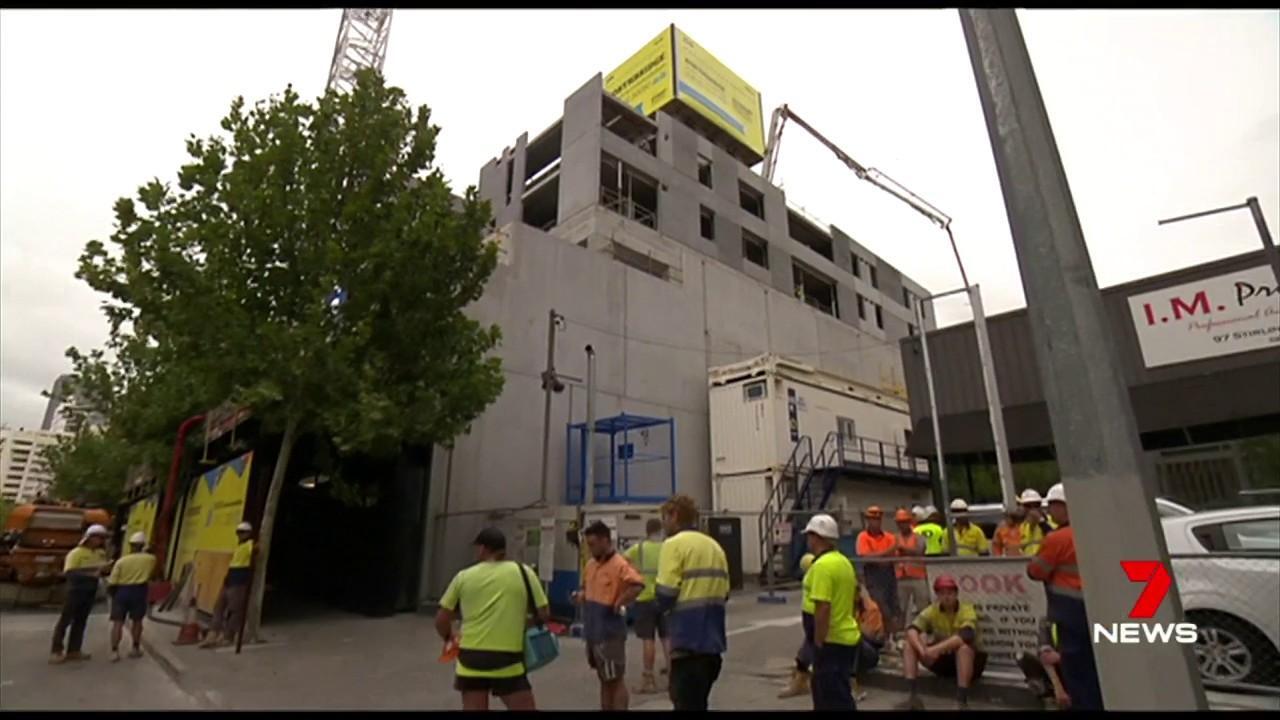 Concrete slab comes down at Perth construction site | The West Australian