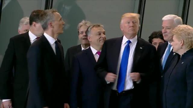 Donald Trump shoves NATO leader Montenegro Prime Minister Dusko ...