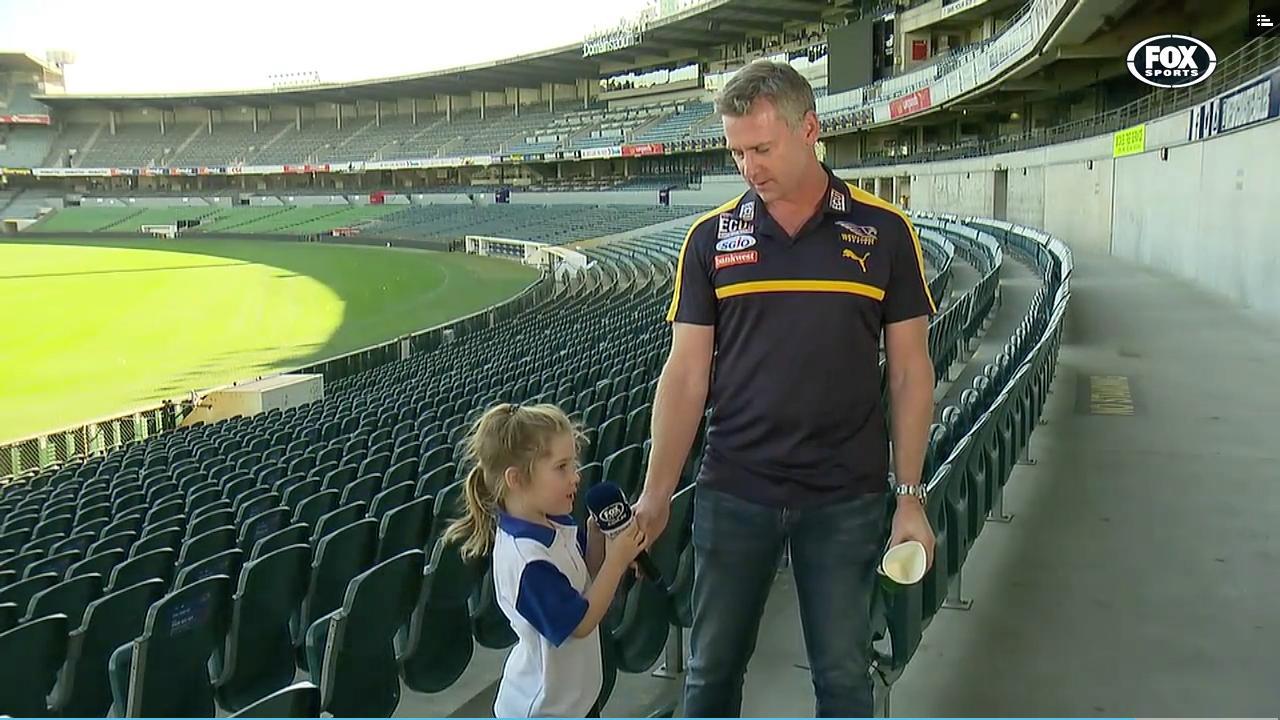 Adam Simpson’s daughter Elsa gives him selection advice for Lewis Jetta ...