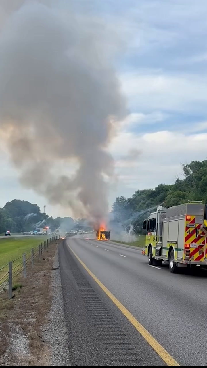 Trailer loaded with fireworks erupts in massive explosion | news.com.au ...