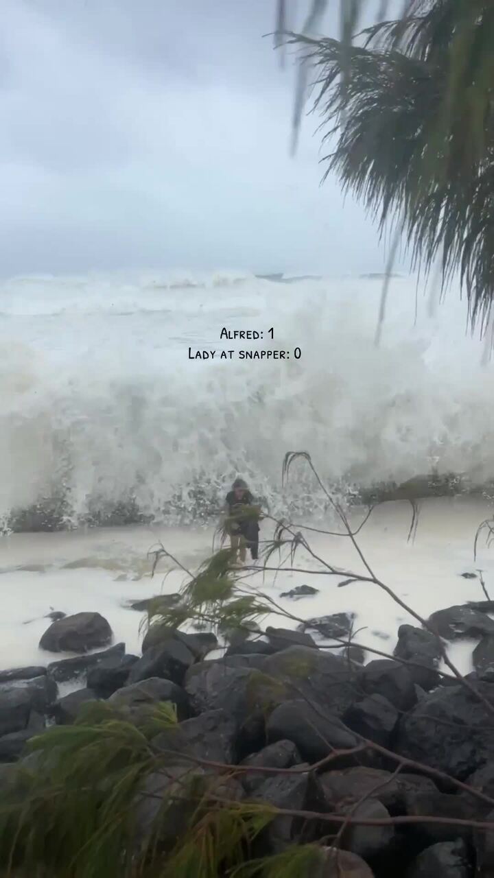 Woman wiped out by Cyclone Alfred wave surge at Snapper | The Courier Mail