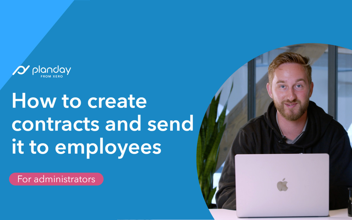 Contract and Documents - Planday tutorials - Australia