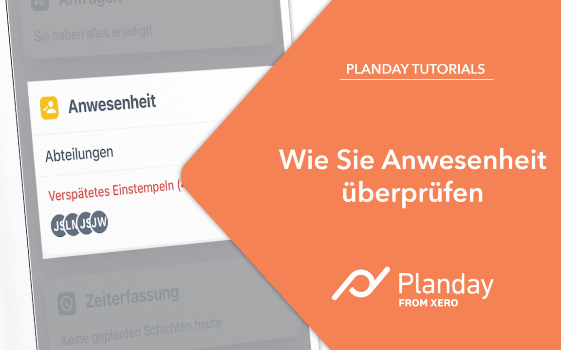 Planday App - Planday tutorials - Deutsch