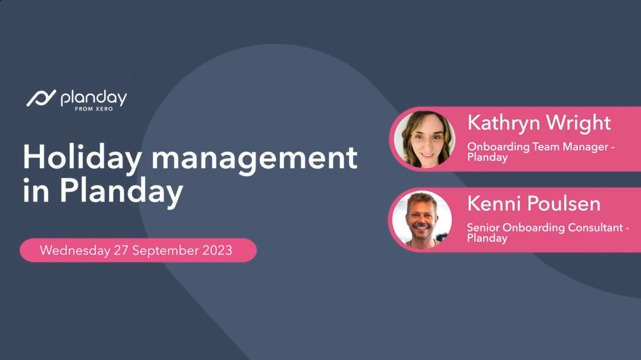Webinars - Planday tutorials