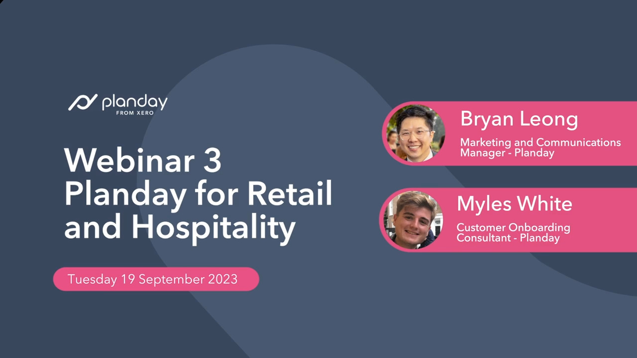 Webinars - Planday tutorials - Australia