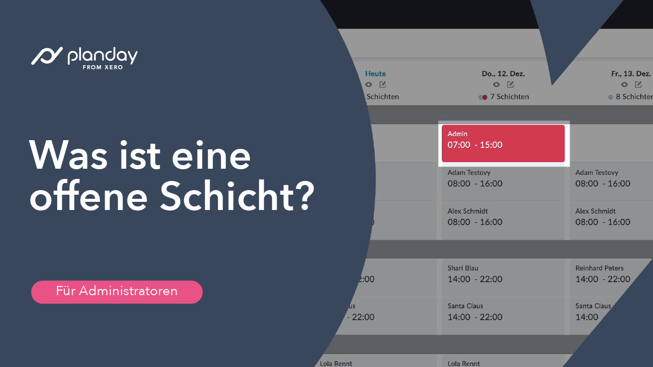 Was ist - Planday tutorials - Deutsch