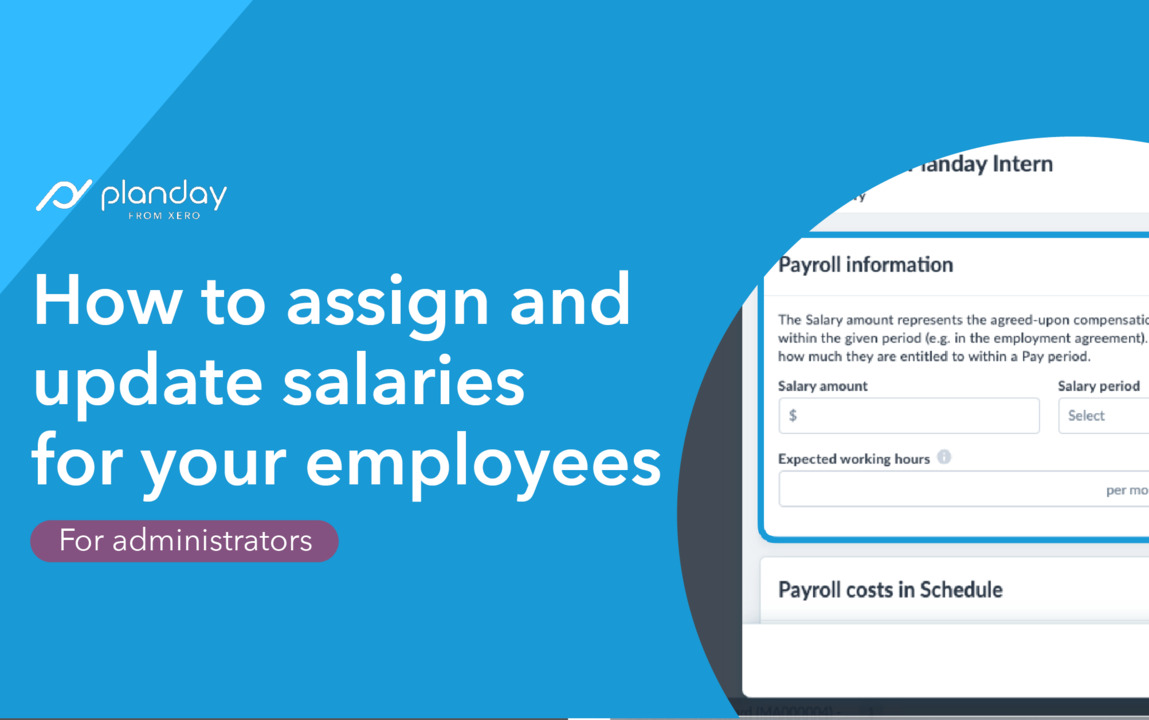 Payroll and Revenue - Planday tutorials - Australia